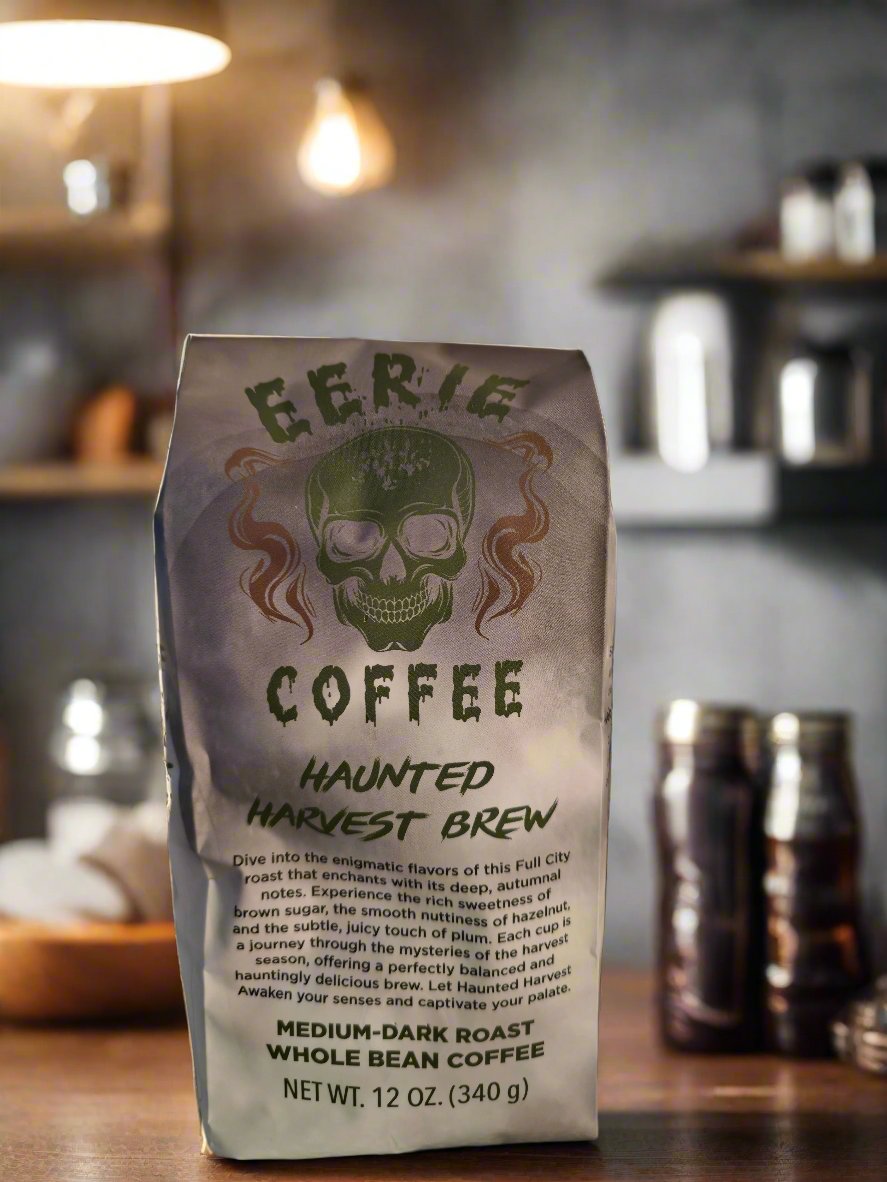 Haunted Harvest Brew Medium Dark Roast Whole Bean Coffee 12 oz bag ...